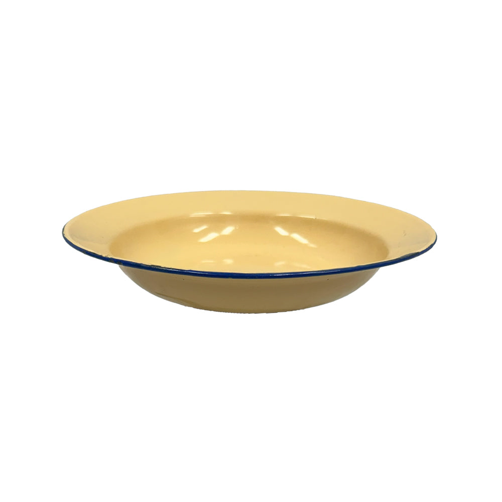22cm Enamel Soup Plate Cream – The Outdoor Gear Co.