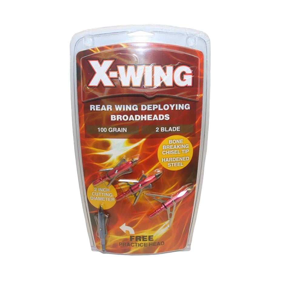 Redzone X-Wing Rear Wing Deploying Broadheads – The Outdoor Gear Co.