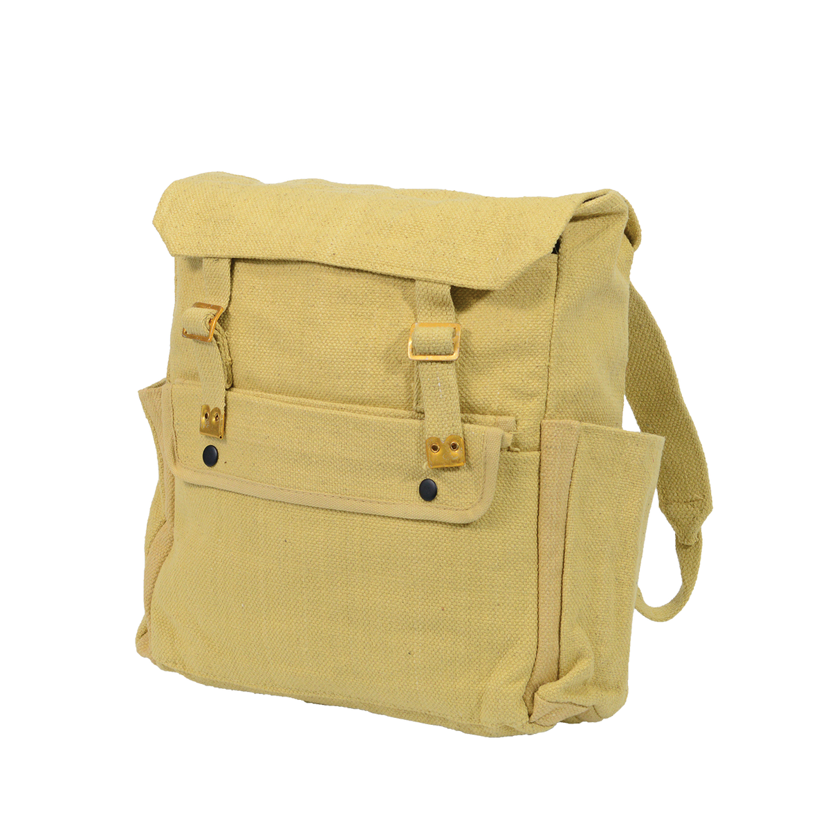 Cotton Canvas Medium Webbing Backpack Khaki – The Outdoor Gear Co.